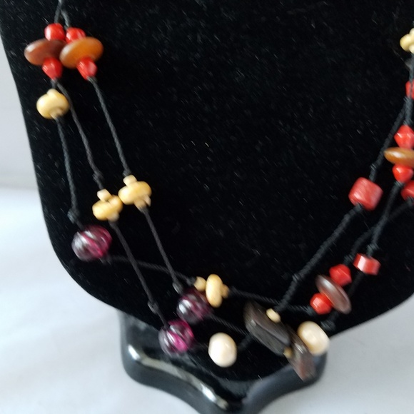 VJ | Jewelry | Vj Signed Beaded 3 Strand Necklace 9 | Poshmark